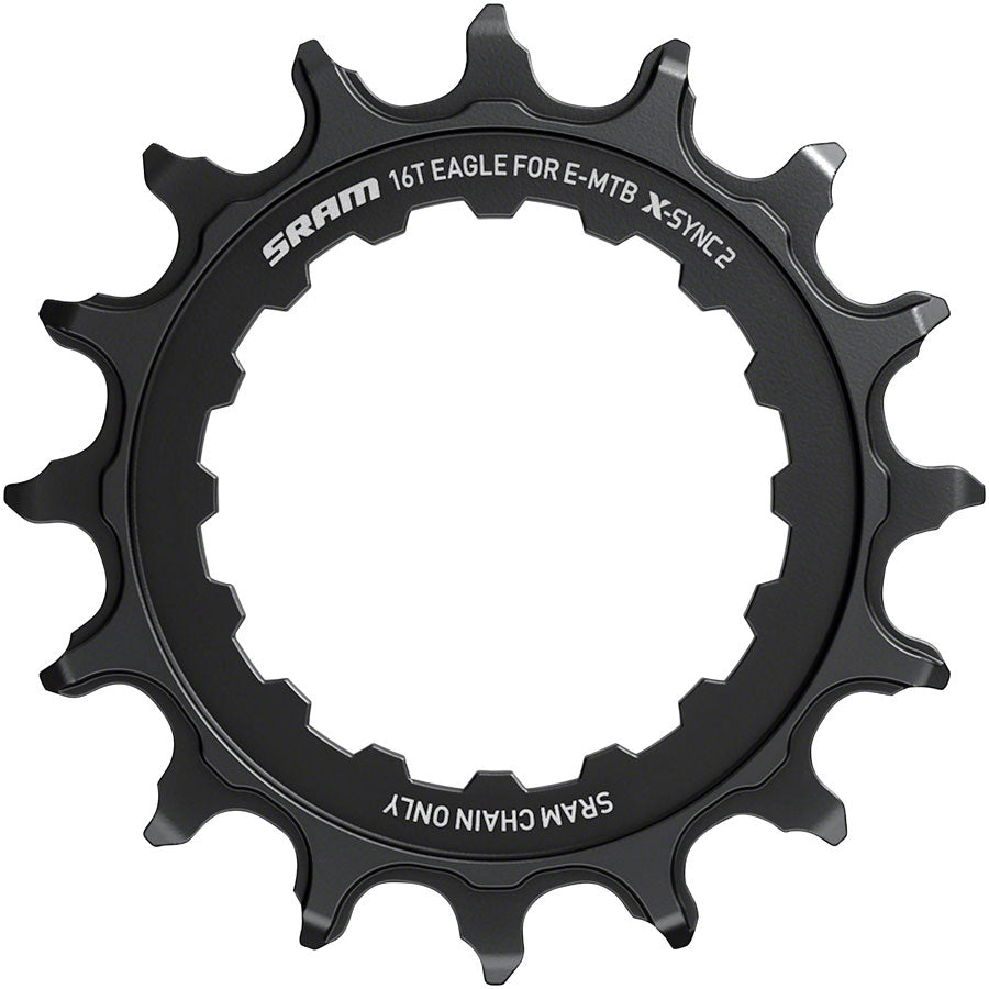 SRAM 16t Bosch Direct Mount 11/12-Speed X-Sync2 Eagle Chainring Black ...