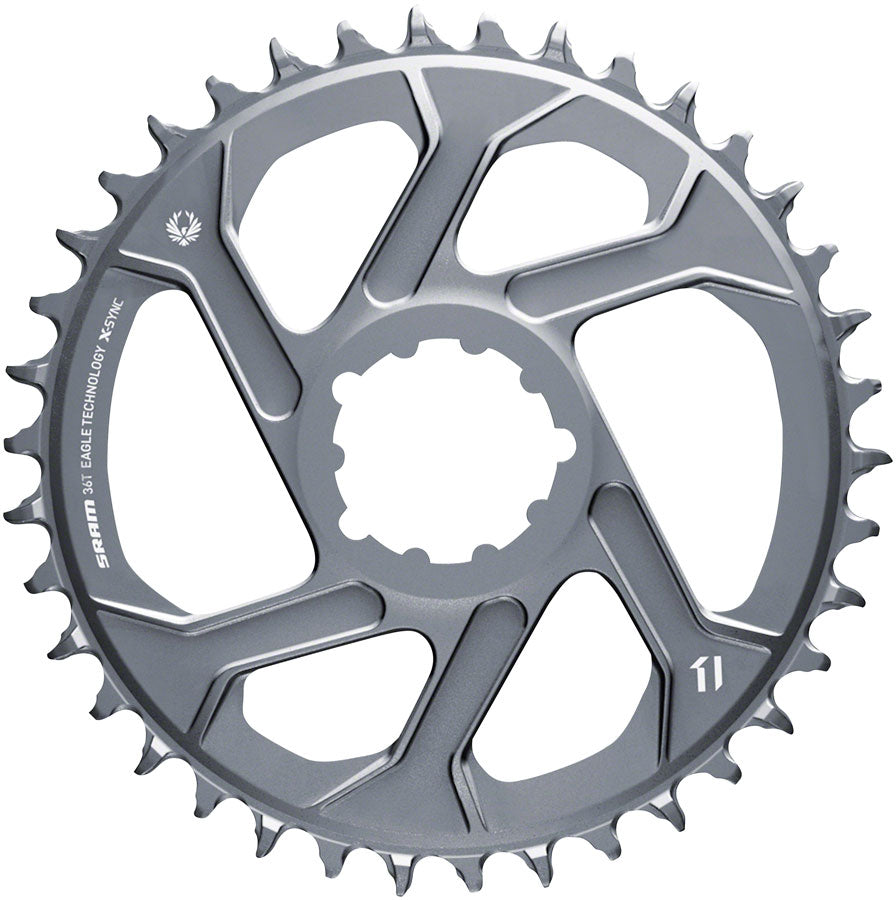 SRAM 36T X-Sync 2 Direct Mount Eagle Chainring 3mm Boost Offset Polar ...